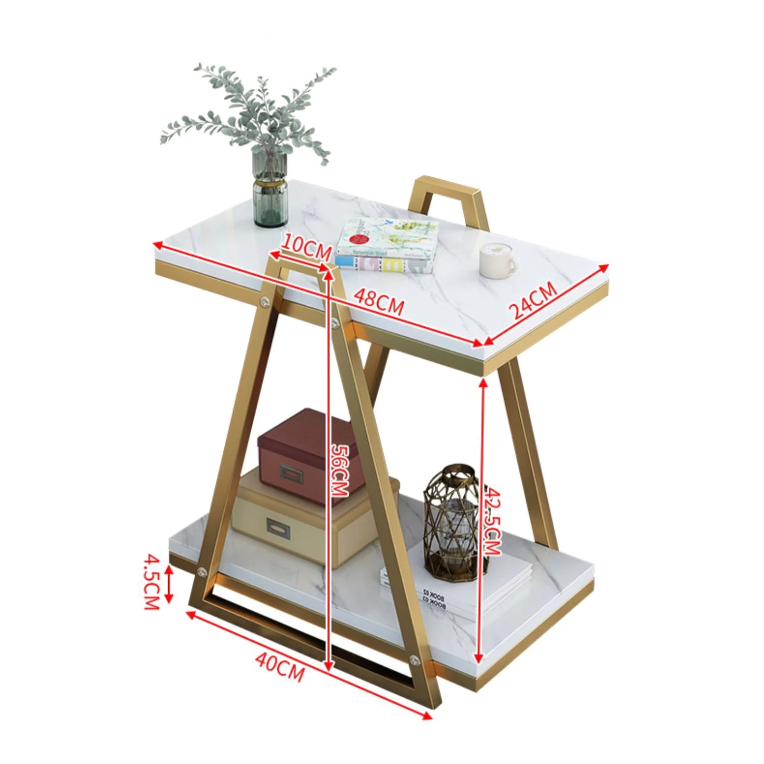 Living Room Triangle Sofa Side Table Small Corner Table Modern Style ...