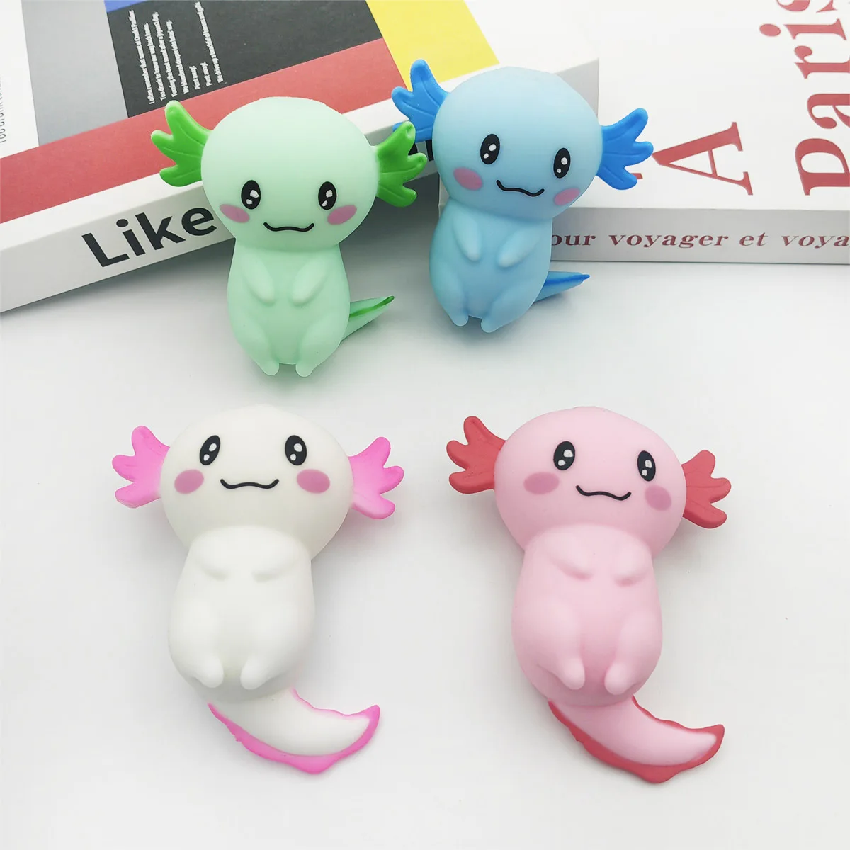 New Arrival Axolotl Tpr Stress Relief Stress Toy Mochi Soft Squishy ...
