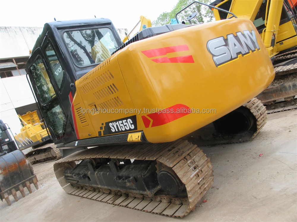 Second Hand SANY SY155H Excavator Super Condition Smooth Working Performance Cheap Used SANY ...