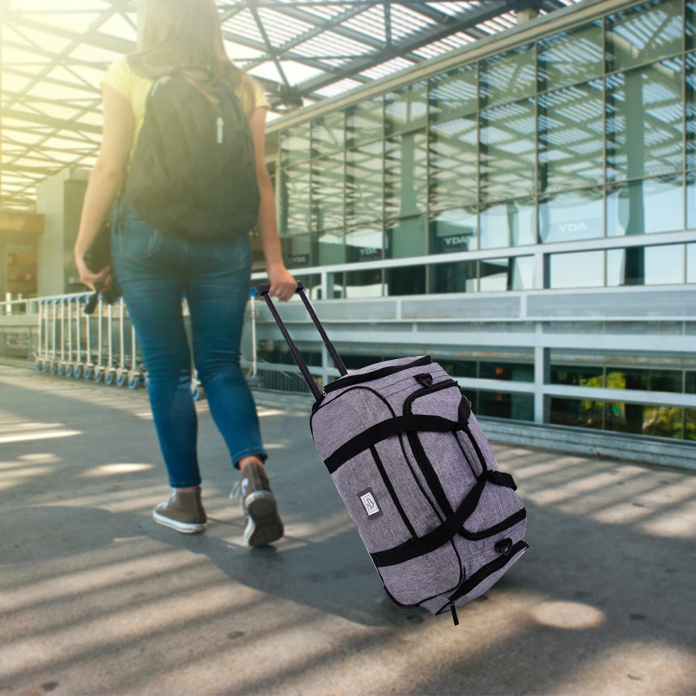 Custom Wheeled Rolling Duffel Bag - Durable & Fashionable