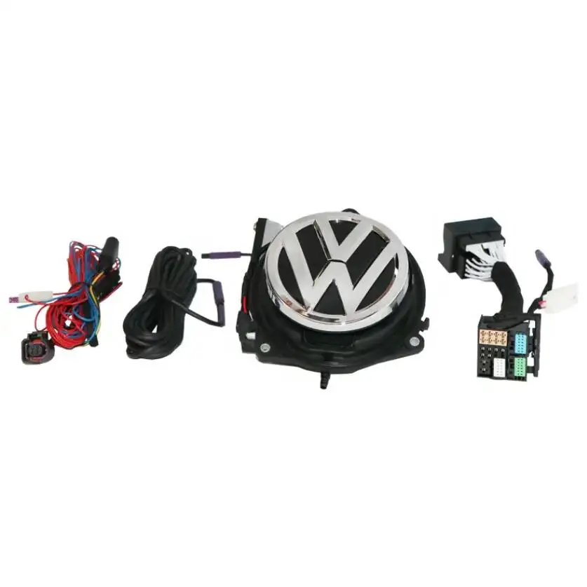 For Vw Badge Logo Smart Flip Car Rear View Reversing Camera For Vw Golf ...