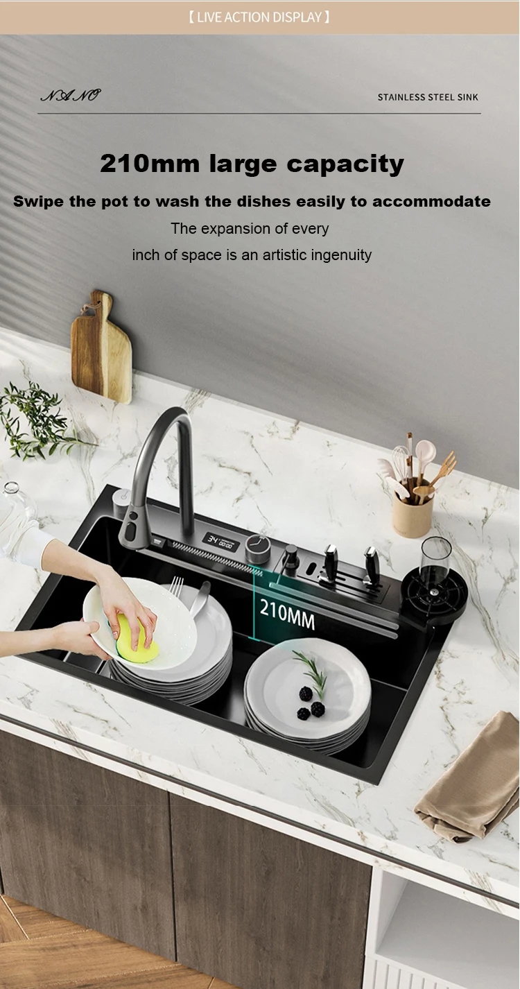 Yuki Like 304 Stainless Steel Kitchen Sink - Modern & Durable