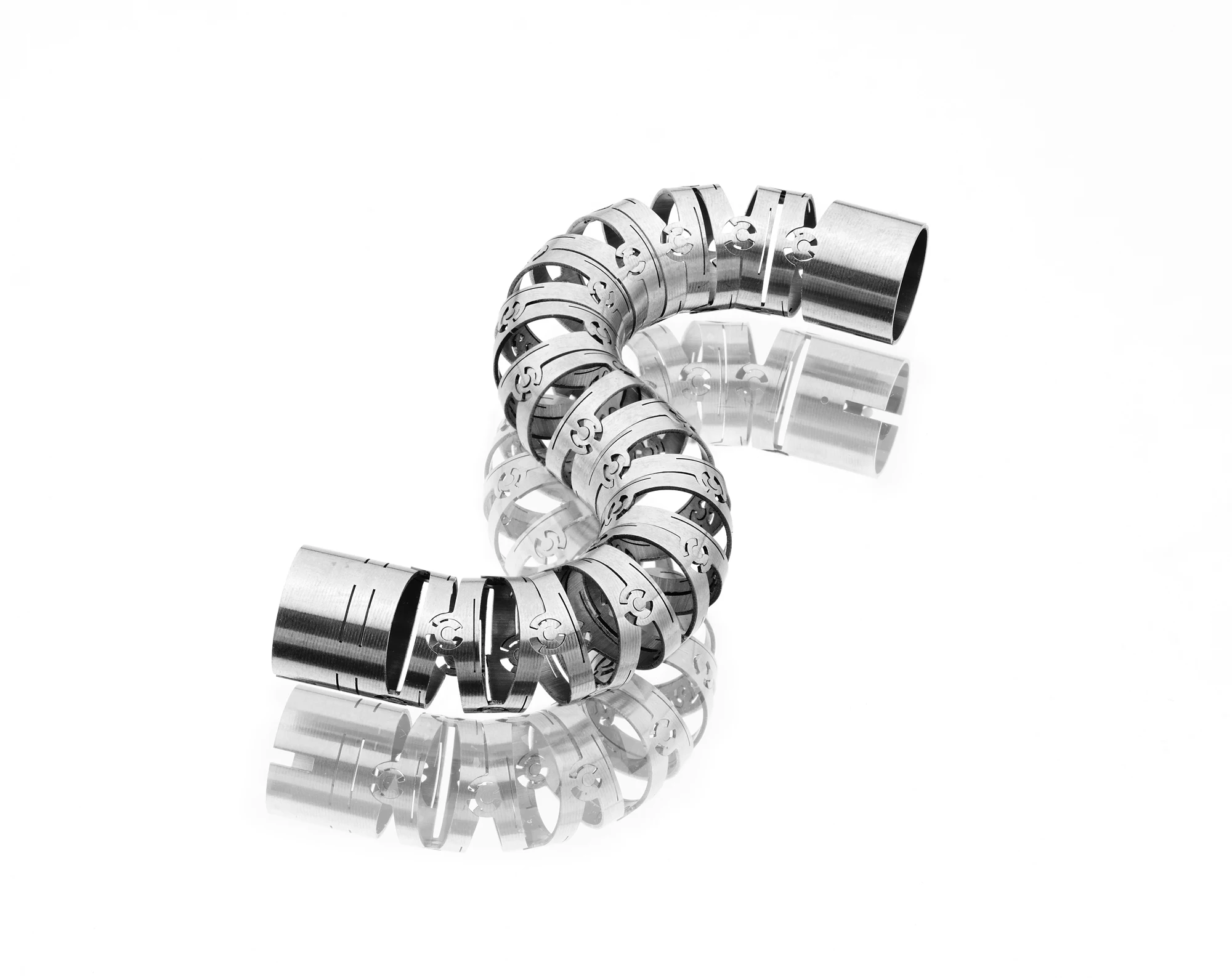 OEM Stainless Steel Endoscope Bending Section Parts - Flexible Snake ...