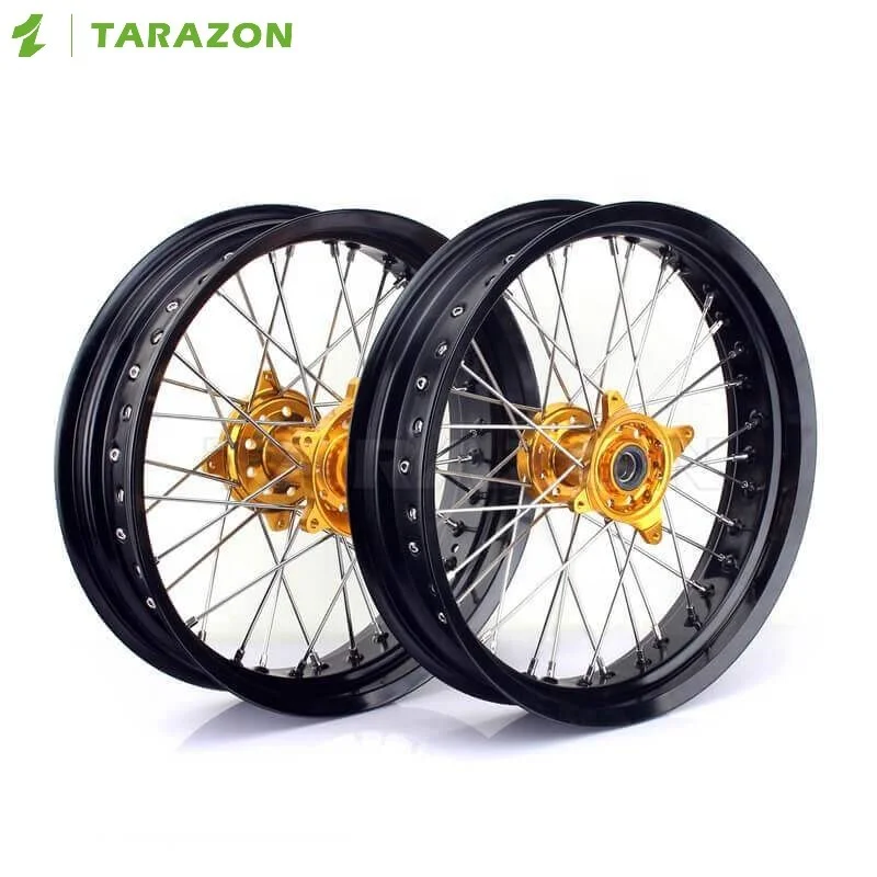 Custom Motard Spoke Wheels Supermoto Wheel Motorcycle Motocross Enduro ...