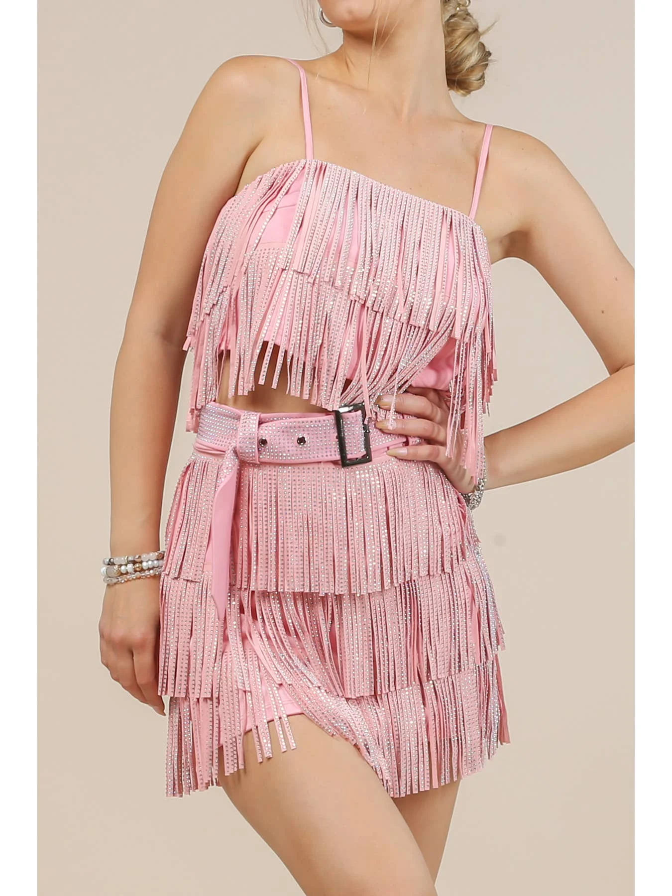 Sexy Night Out Club Wear Short Dance Party Design Fringed Shinny ...