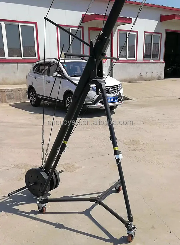 8m Telescopic Jib Crane for Video Cameras - Manual Arm, 10kg Load ...