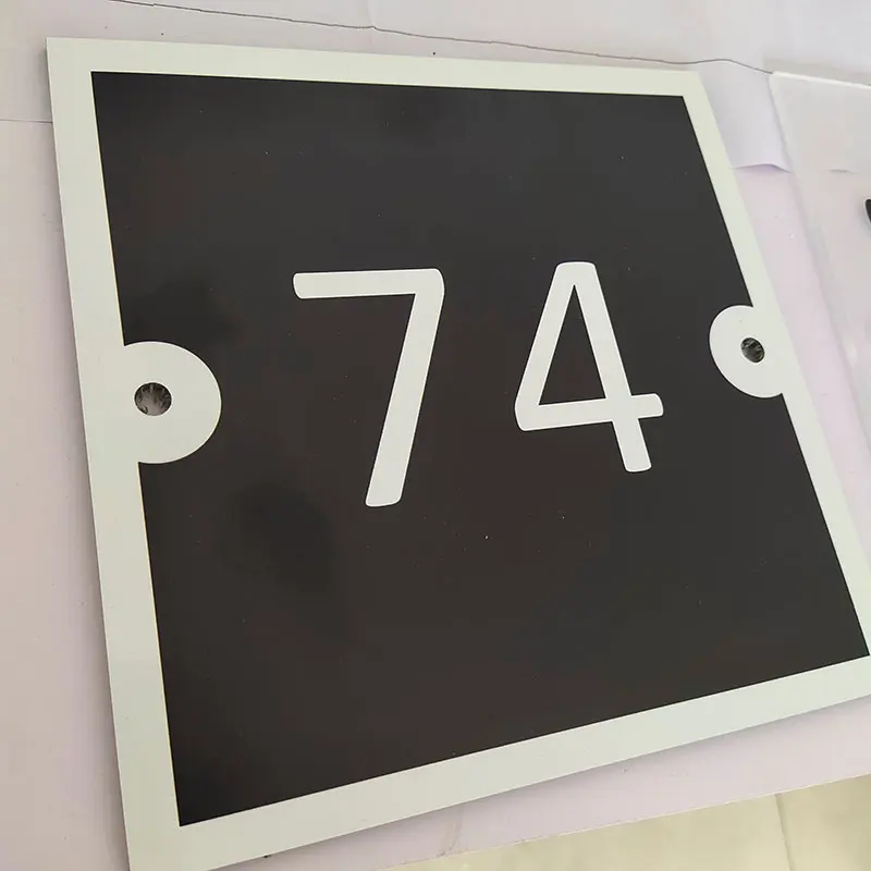 Clear Frosted Acrylic Door Sign 24X36 - Modern & Transparent