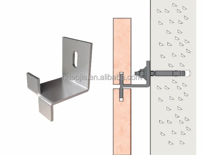 Factory Carbon Steel Gi Angle Marble Stone Cladding Fixing System Up ...