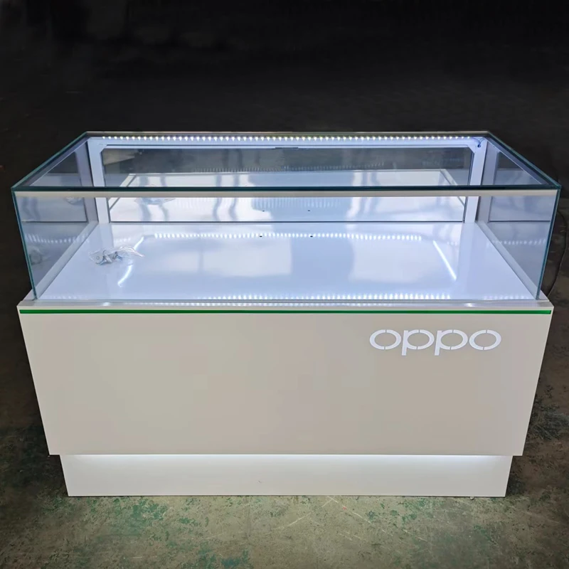 Shop Counter Table Design for Mobile Phone Glass Display