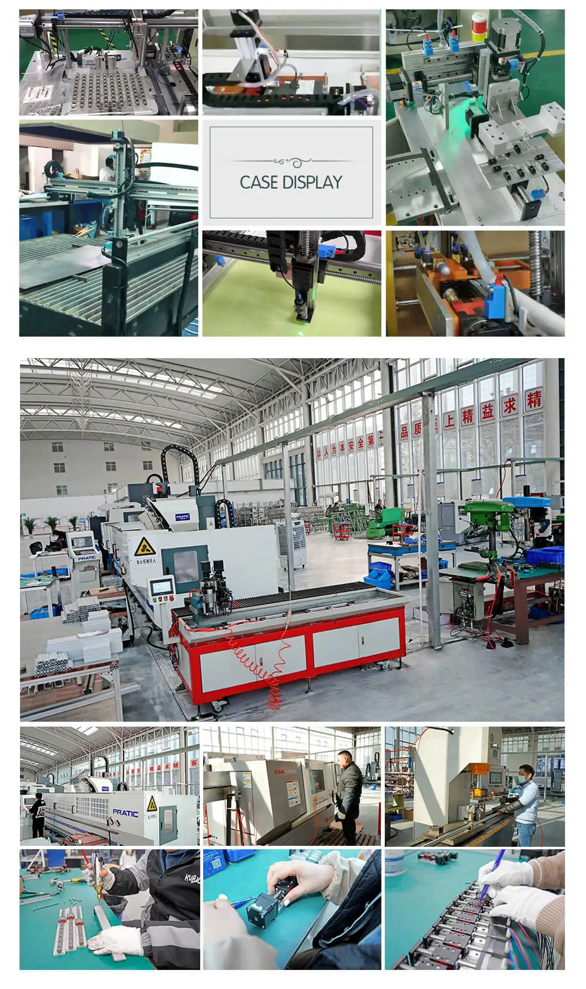 Cartesian Robot XYZ Stage Positioning Rail Guide System