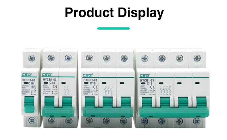 CSQ HYCB1-63 MCB Circuit Breaker - Heat Resistant Performance