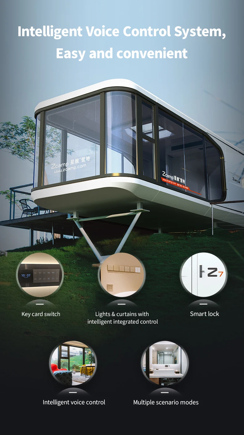 Zcamp Z7 Camping Capsule - Modern Eco-Friendly Prefab House