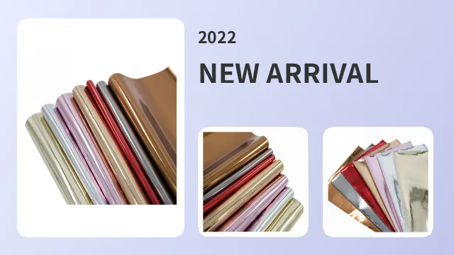 #New Arrival# OEM TPU mirror PU synthetic leather fabric for shoes women