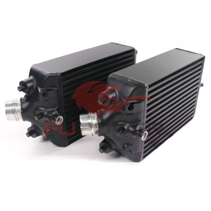 Twin Turbo Bar And Plate Aluminum Air To Air Intercooler For Porsche ...