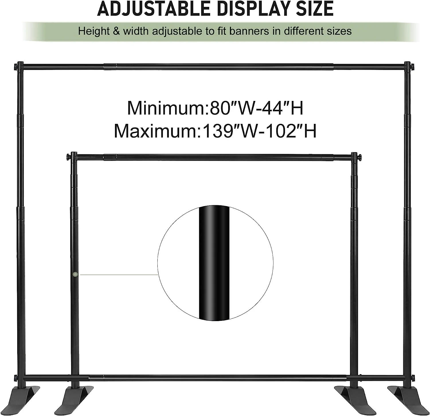 8x10 FT Heavy Duty Backdrop Banner Stand for Professional Photography