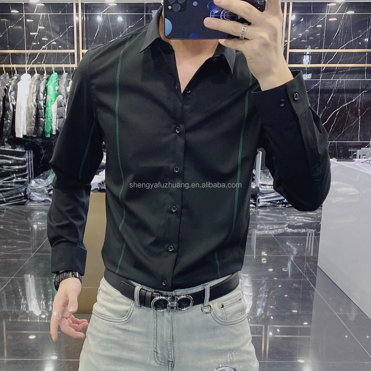 High Quality Shirts For Men Custom Men Long Sleeve Shirts Plus Size Men ...