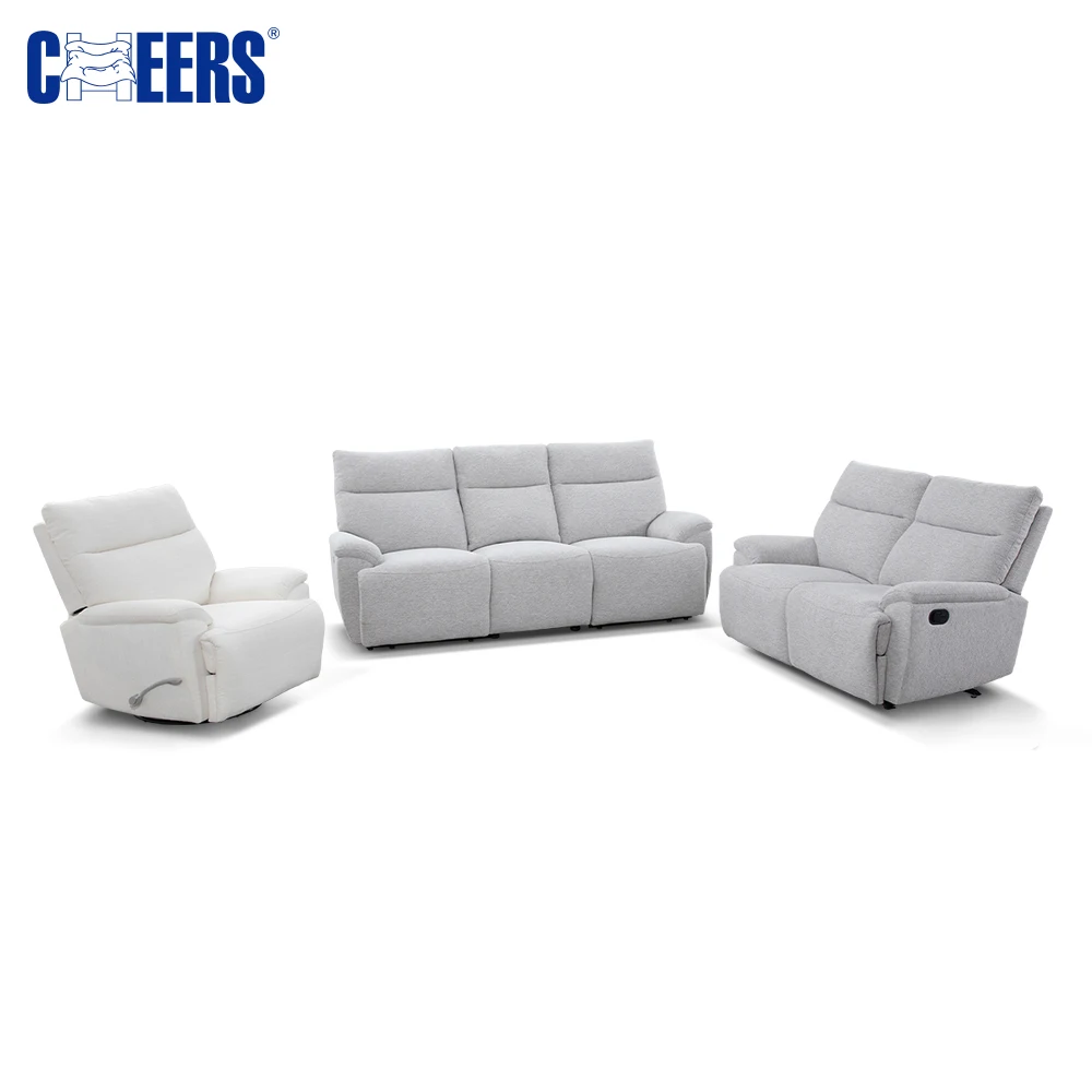 MANWAH CHEERS Electric Recliner Sofa Set for Living Room 3+2+1 Seats ...