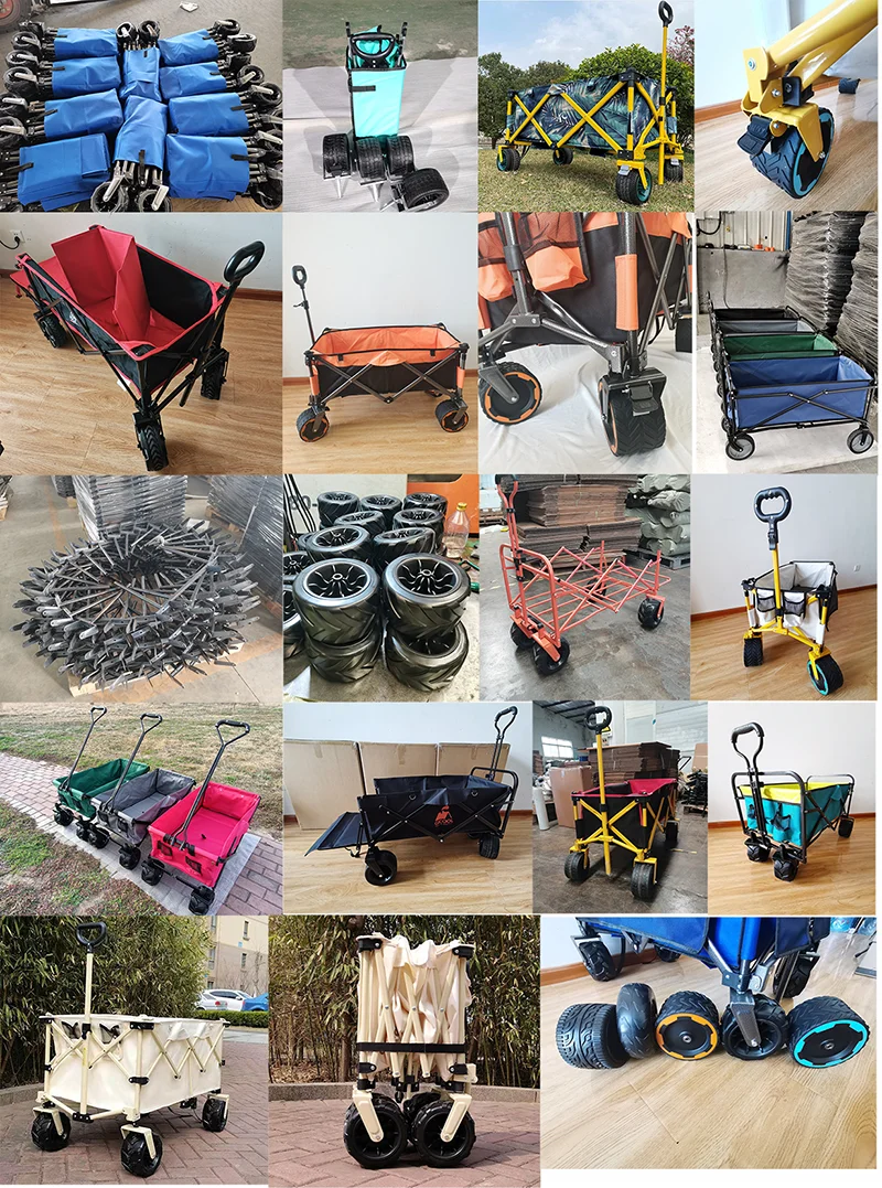 Outdoor Garden Beach Trolley Fishing Folding Camping Cart Wagon ...