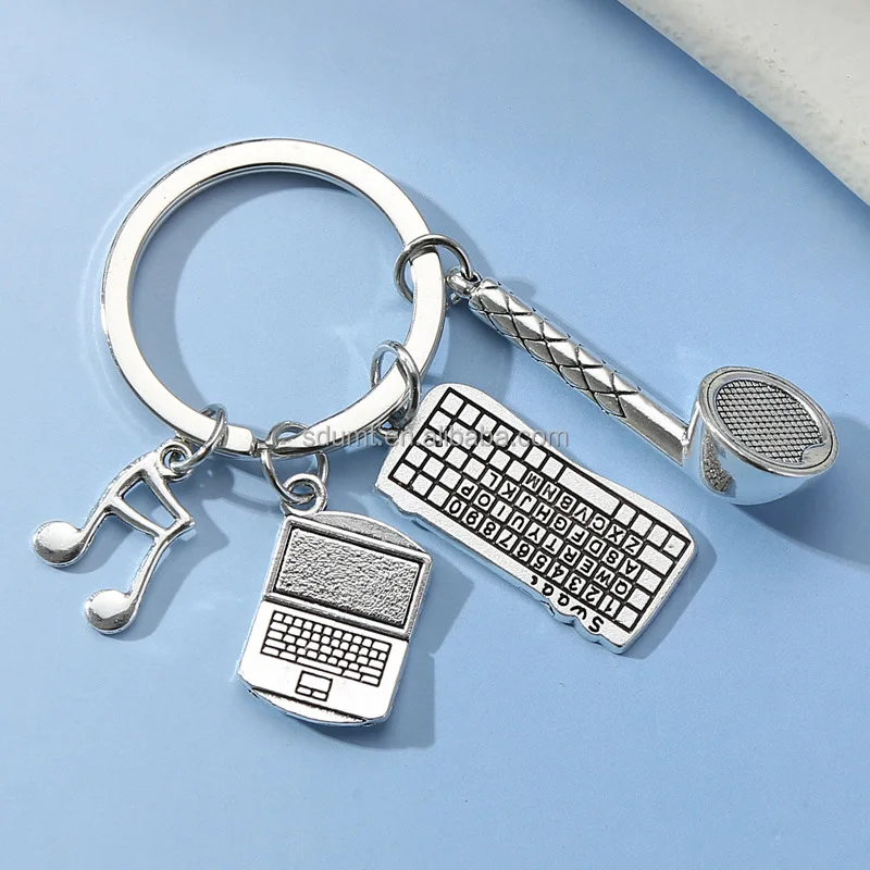 Hot Sales Key Chaincat House Family Telescope Computer Keychain Music ...