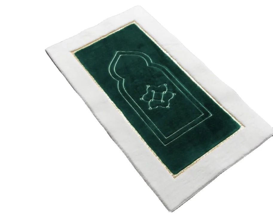 Saudi Arabia Style Shiny Velvet Prayer Rug - Portable Mat