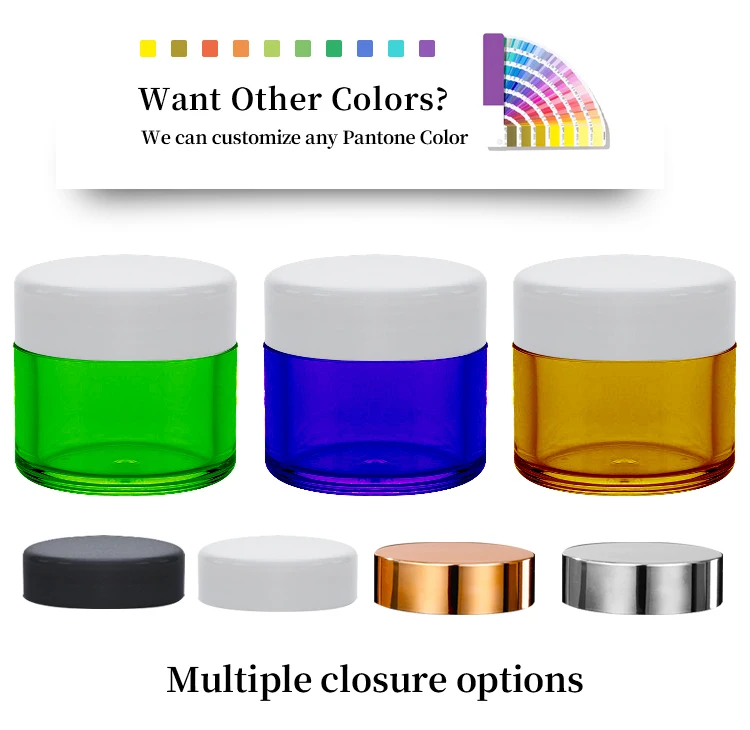 High Quality 5g 10g Empty Transparent Jars With White Lids Mini Lip Jar ...