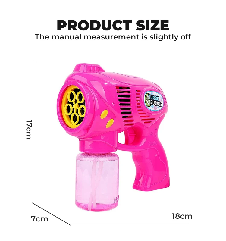 Hot Summer Unisex LED Light Bubble GunsAutomatic ABS PC Plastic Bubble ...