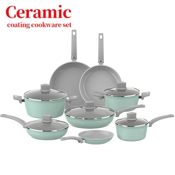 Green Pan Ceramic Cookware Kitchen Wear Cookware Set For Induction ...