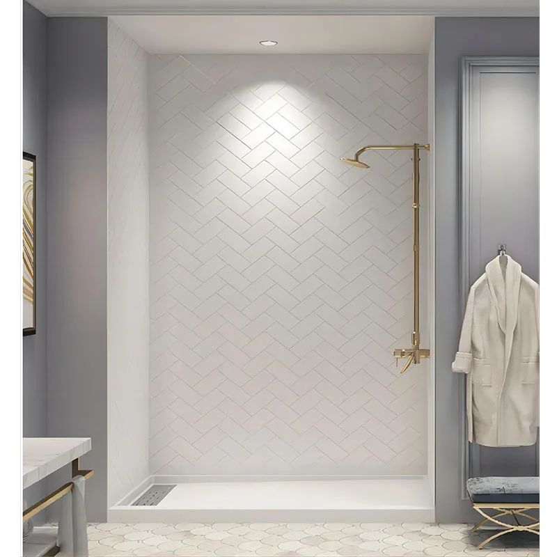 Modern shower surround cultured marble shower surrounds shower wall ...