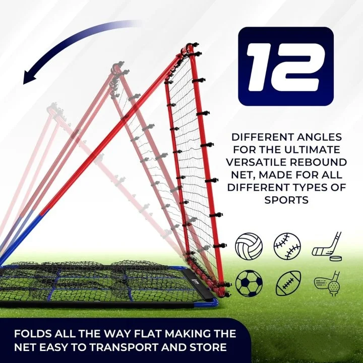 Softball Nets for Batting and Pitching, Multi Use Baseball Bounce Back ...