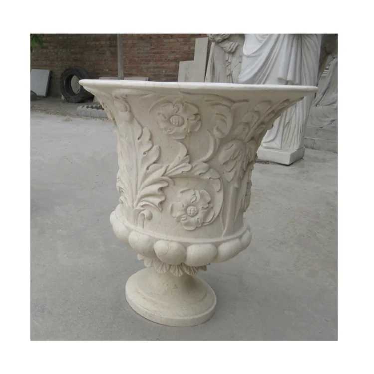 Small Stone Flower Pots Planters Garden Pots & Planters Home Decoration ...