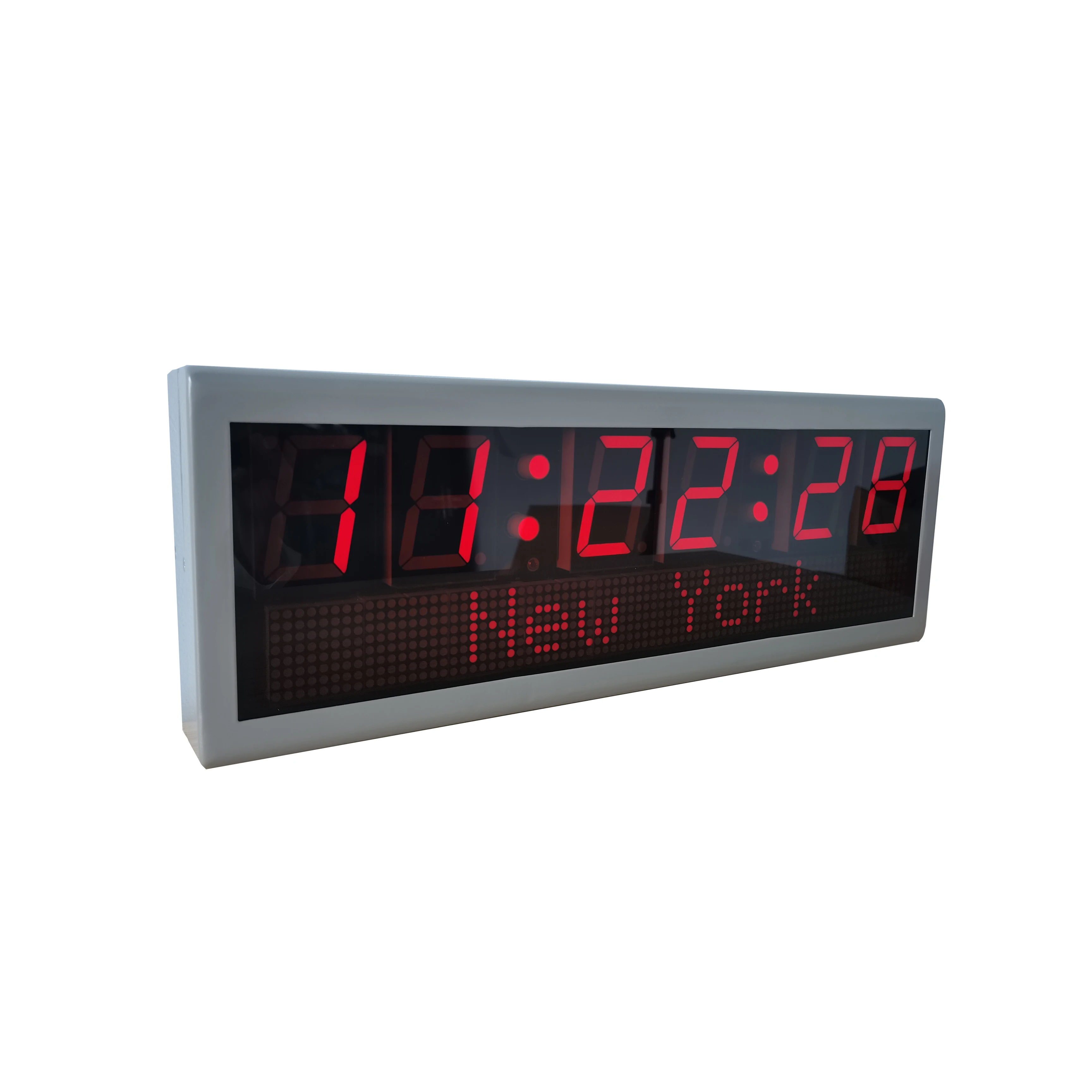 Red Ntp Poe Clock,Time Text Display,White Metal Case - Buy Ntp Clock ...