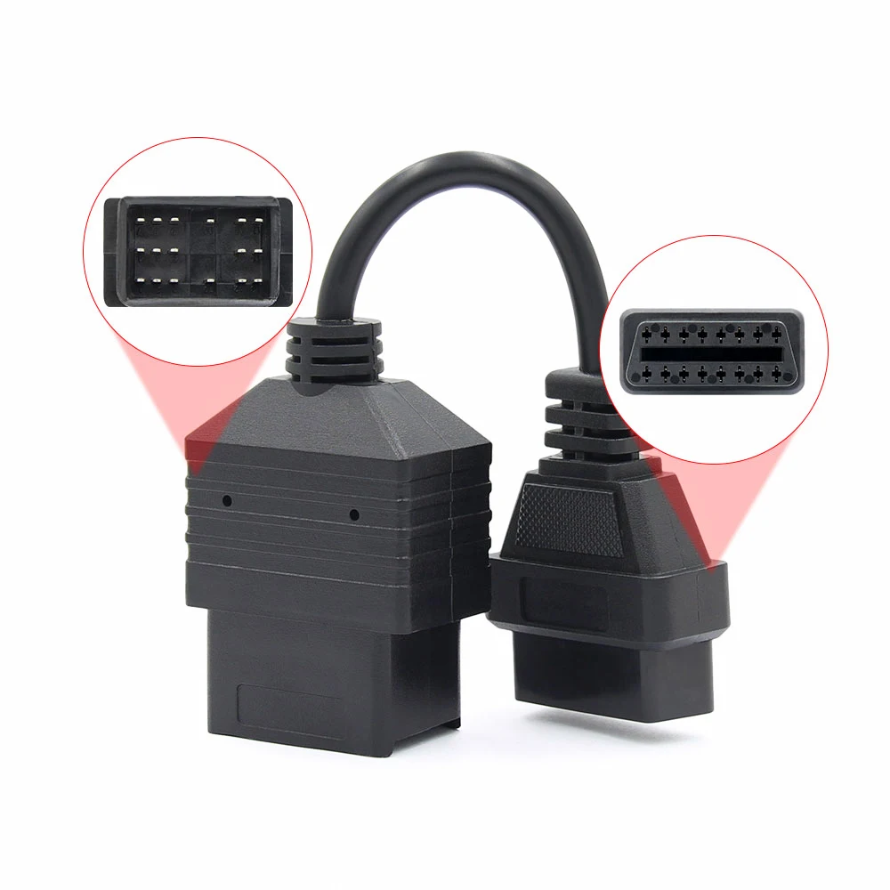 17pin to 16pin OBD1 to OBD2 Connect Cable Adapter for Toyota