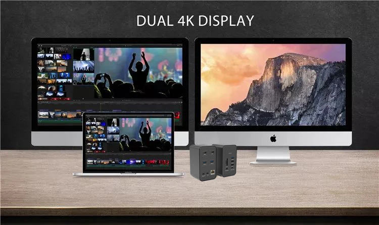 Dual Monitor Displaylink Docking TF3.0 Type C Multi USB Port