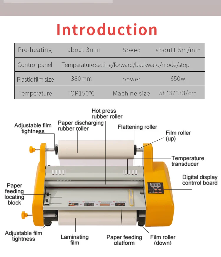 A2 A3 Hot and Cold Lamination Machine for Bopp Film