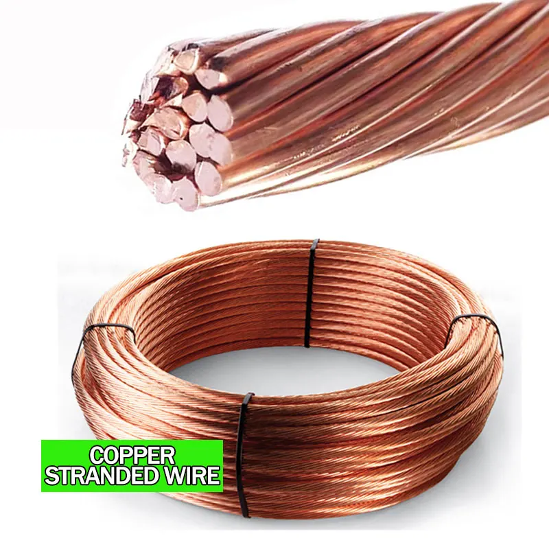 High-performance Grounding System Conductor 120mm2 Electrical Cable Bare Copper Stranded Wire ...