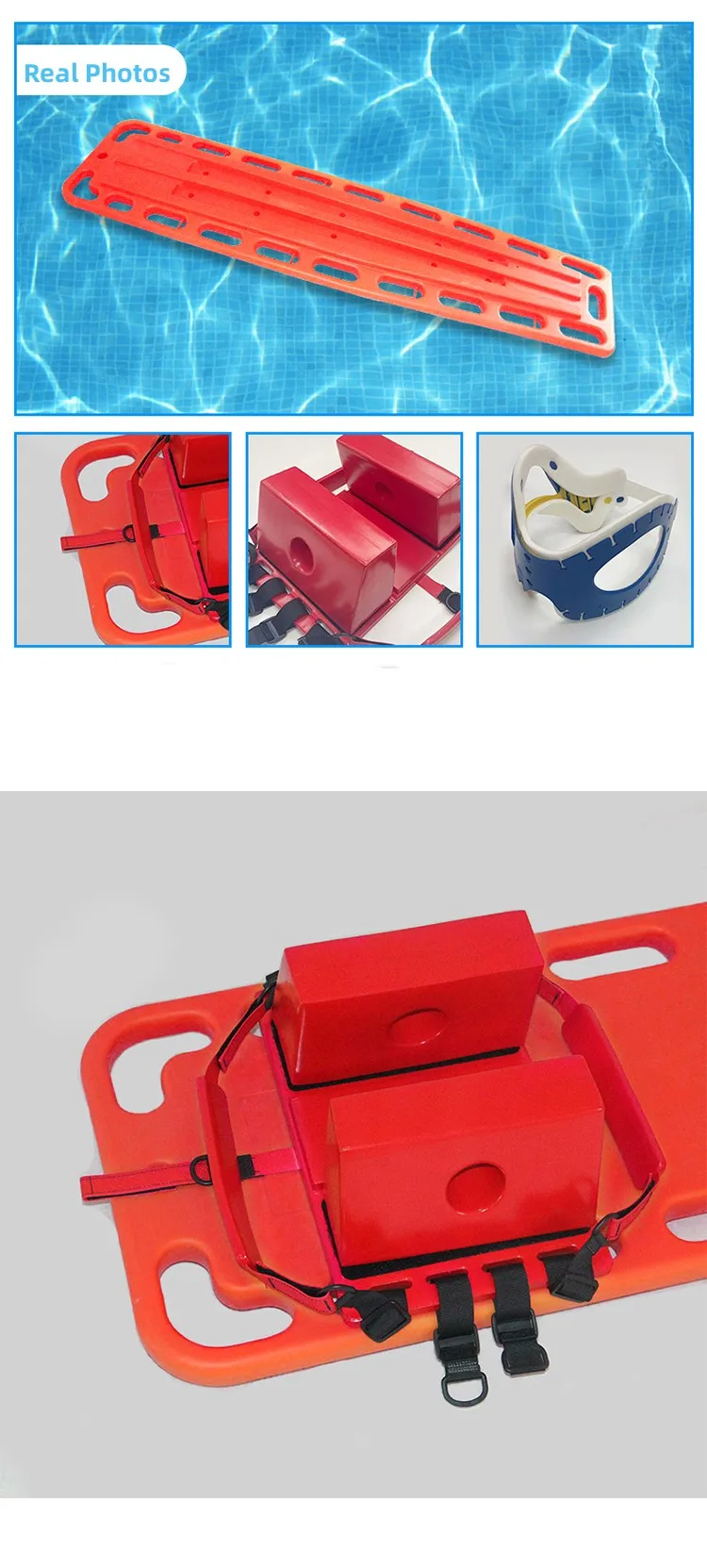 Water Rescue Lifesaving Equipment - Folding Spine Board