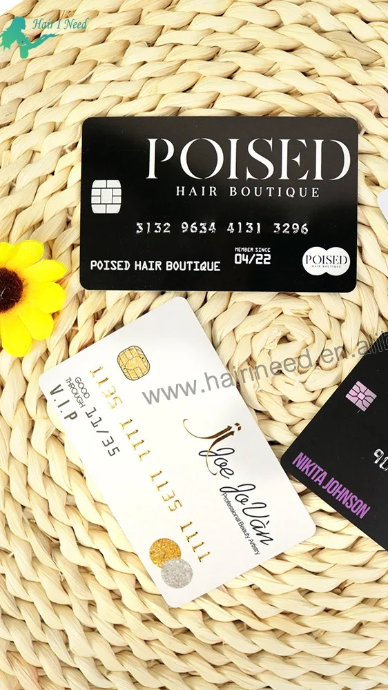 Luxury Pvc Plastic Sequence Number Embossed Gift Cards Custom Visa ...