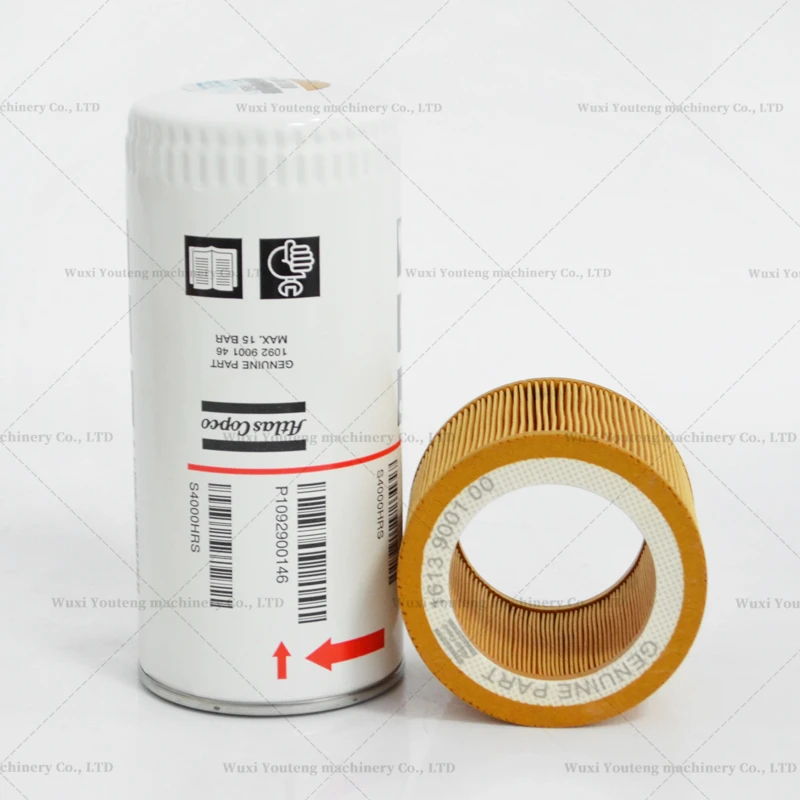 Atlas Copco Screw Air Compressor Parts 1625005690 Air Filter Oil Filter ...