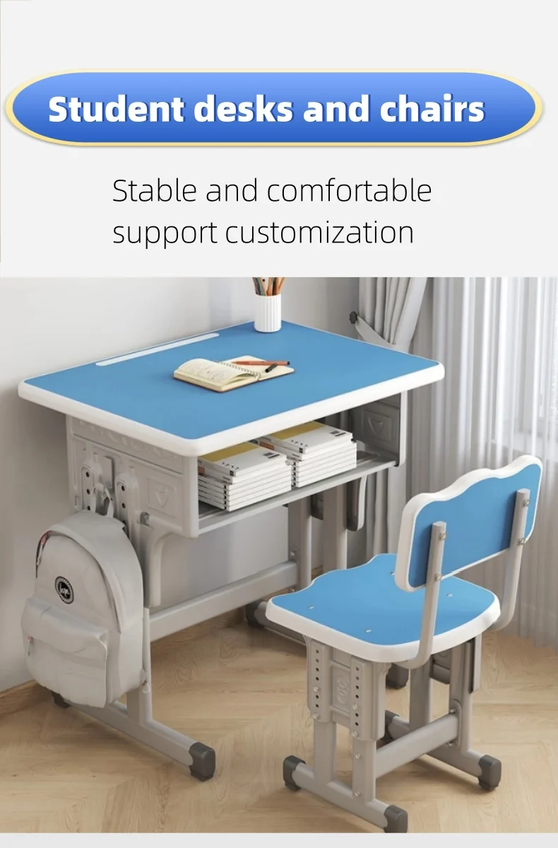 Modern Design Student Desk and Chair Set for Home or School