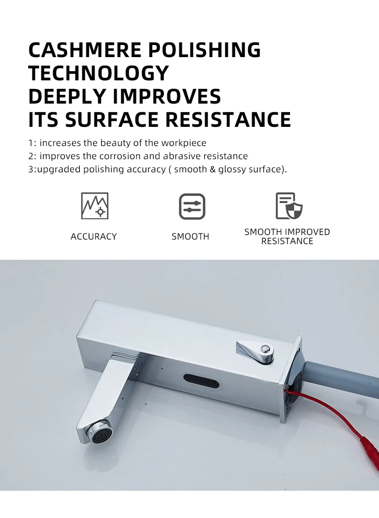 Commercial Automatic Tap Sensor Electric Water Mixer Touchless Deck ...