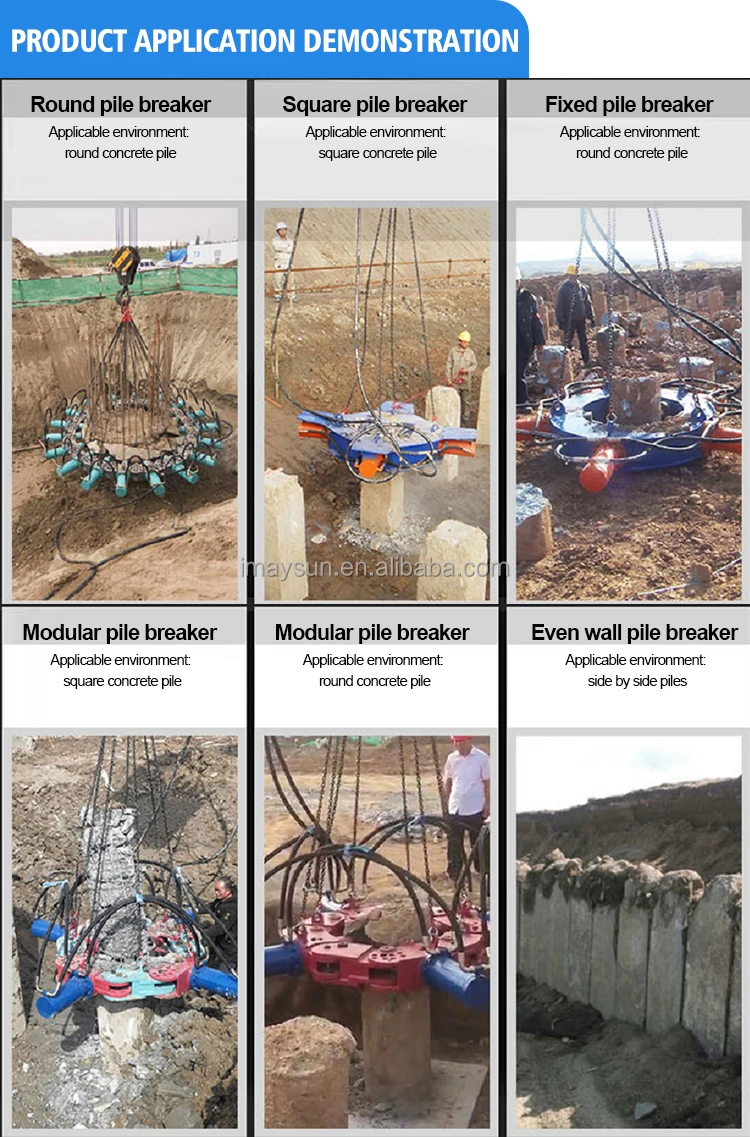 Foundation Pile Hydraulic Cutters Concrete Breaker Pile Breaking ...