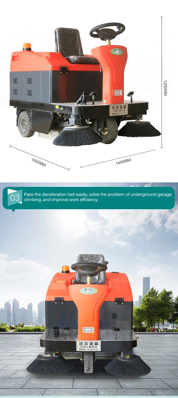 Commercial Driving Electric Road Sweeper Sprinkler Multifunction Street ...
