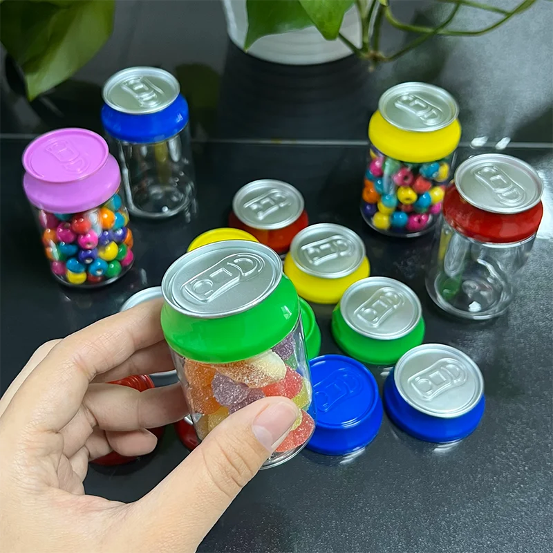 Sustainable Packaging Cola Can Plastic Jars Empty Candy Container ...
