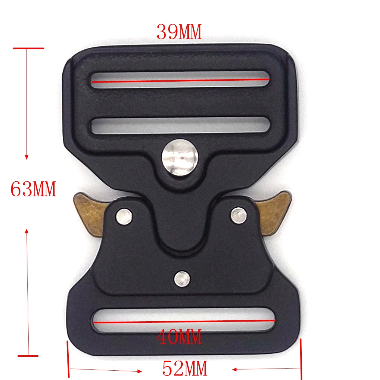 2 Pack Tactical Buckle Easy Replacement Travel Strap Quick Release ...