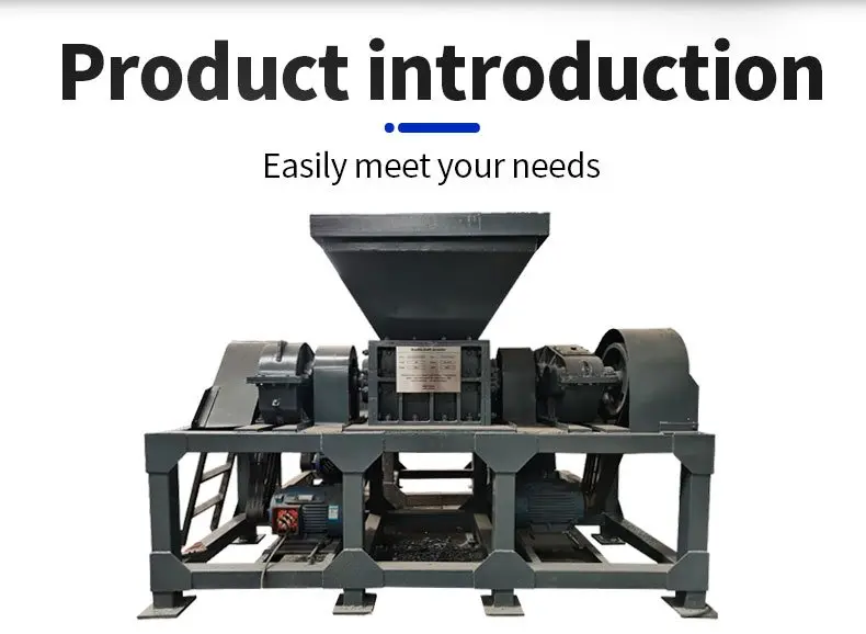 Double Single Axis Tearing Machine - Efficient Plastic Crusher