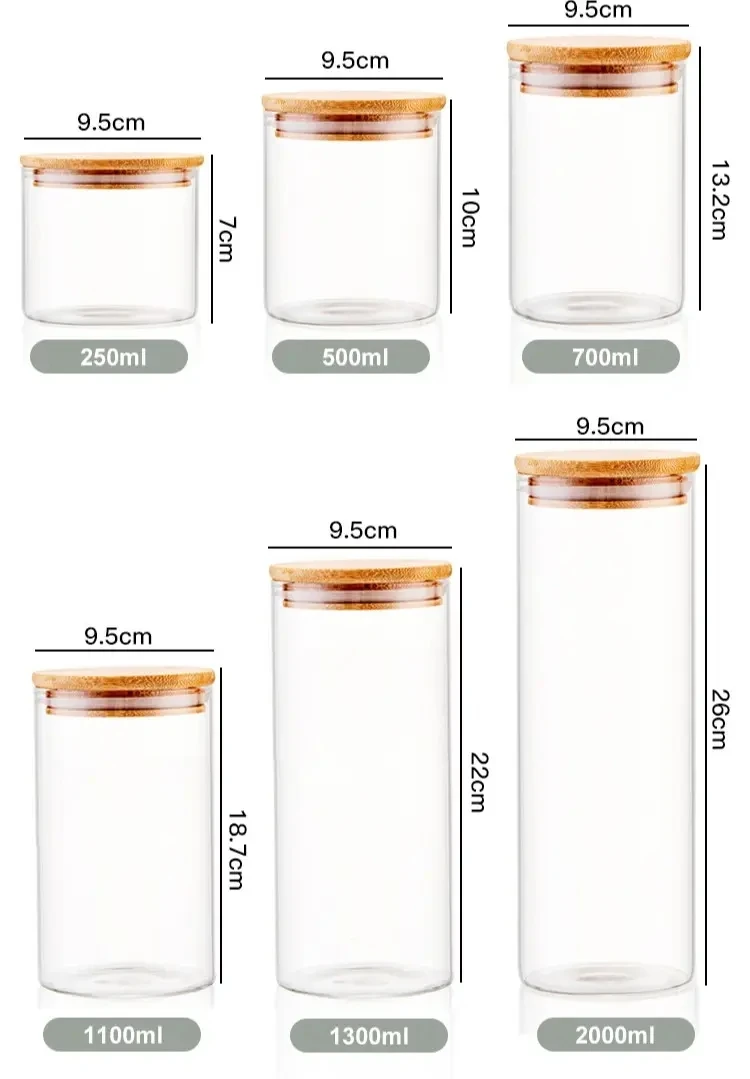 LINUO Glass Jars - Perfect for Food Storage & Preservation