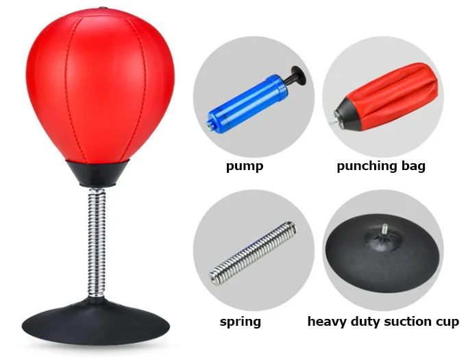 Suction Cup Boxing Vent Ball Desktop Punching Bag Mini Punch Sports ...