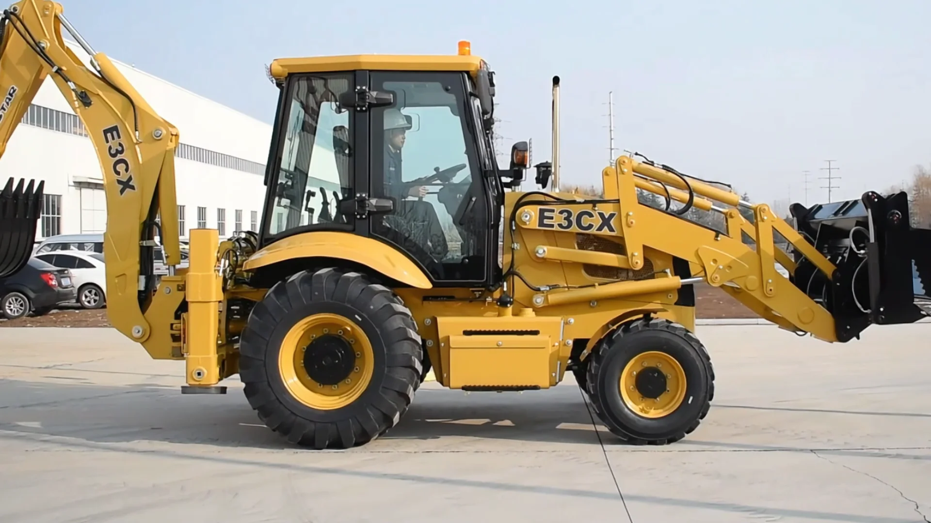 Latest Model 4x4 Tractor With Loader And Backhoe Excavator,Wheel Mini ...