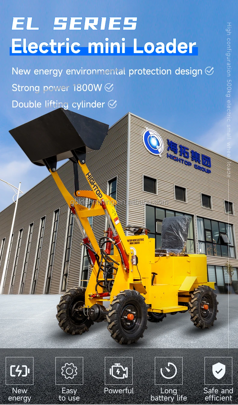 Hot Sales Construction Works 300kg 500kg Front End Loader Wheel Loader ...