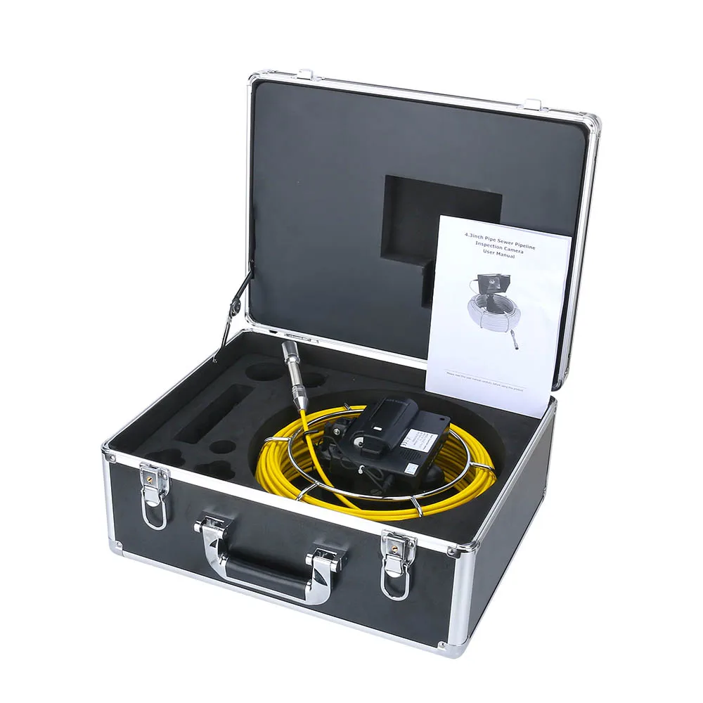 Sewer Video Drain Pipe Cleaner Snake Inspection Camera With 30m Color ...